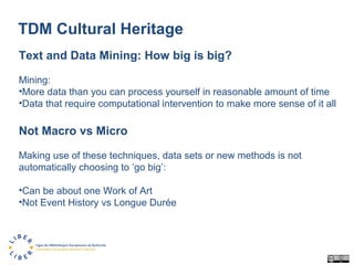Text and Data Mining Using Cultural Heritage Data | PPT | Technology ...