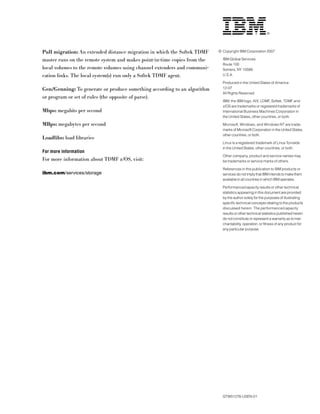 Softek TDMF z/OS extended distance migration. | PDF
