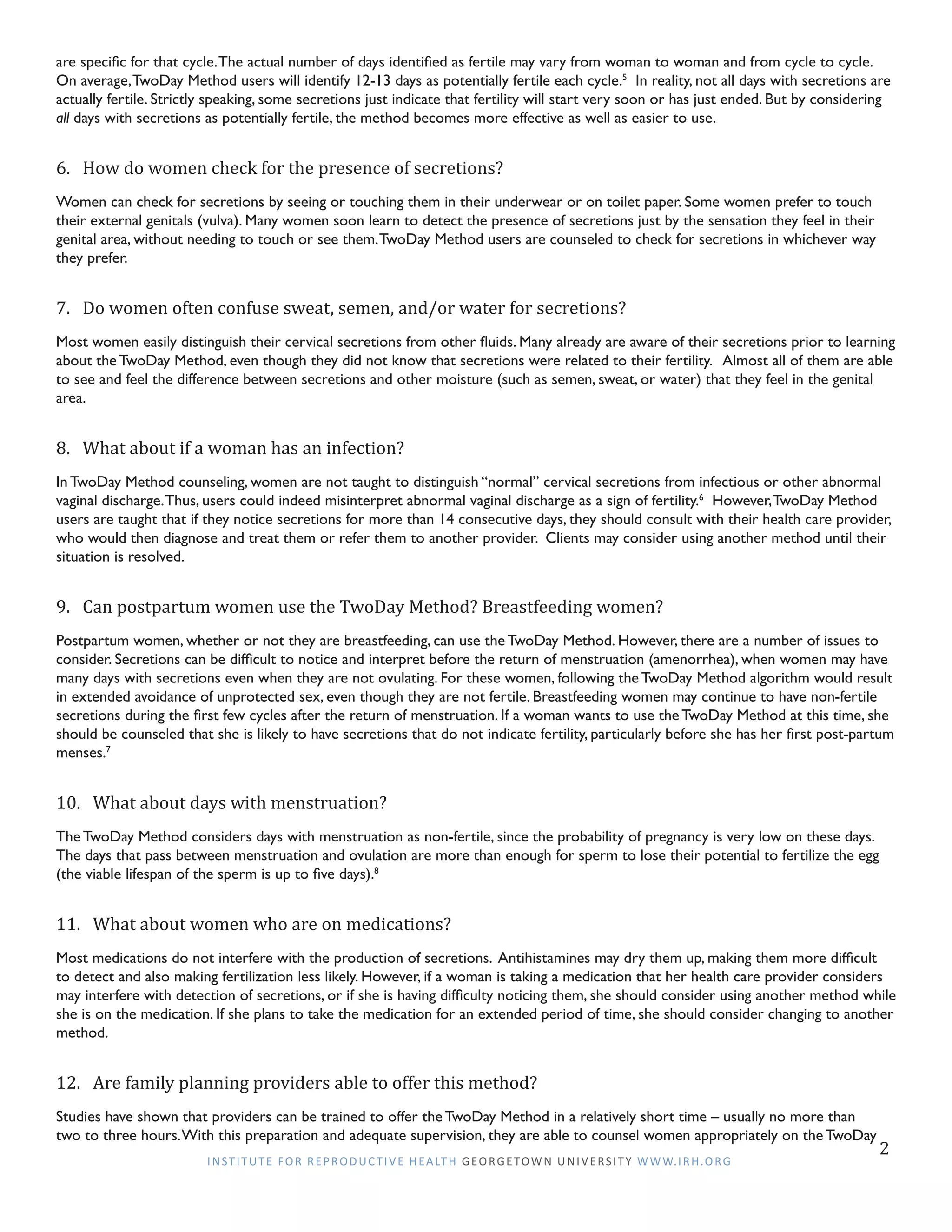 The TwoDay Method® Top 15 FAQs | PDF