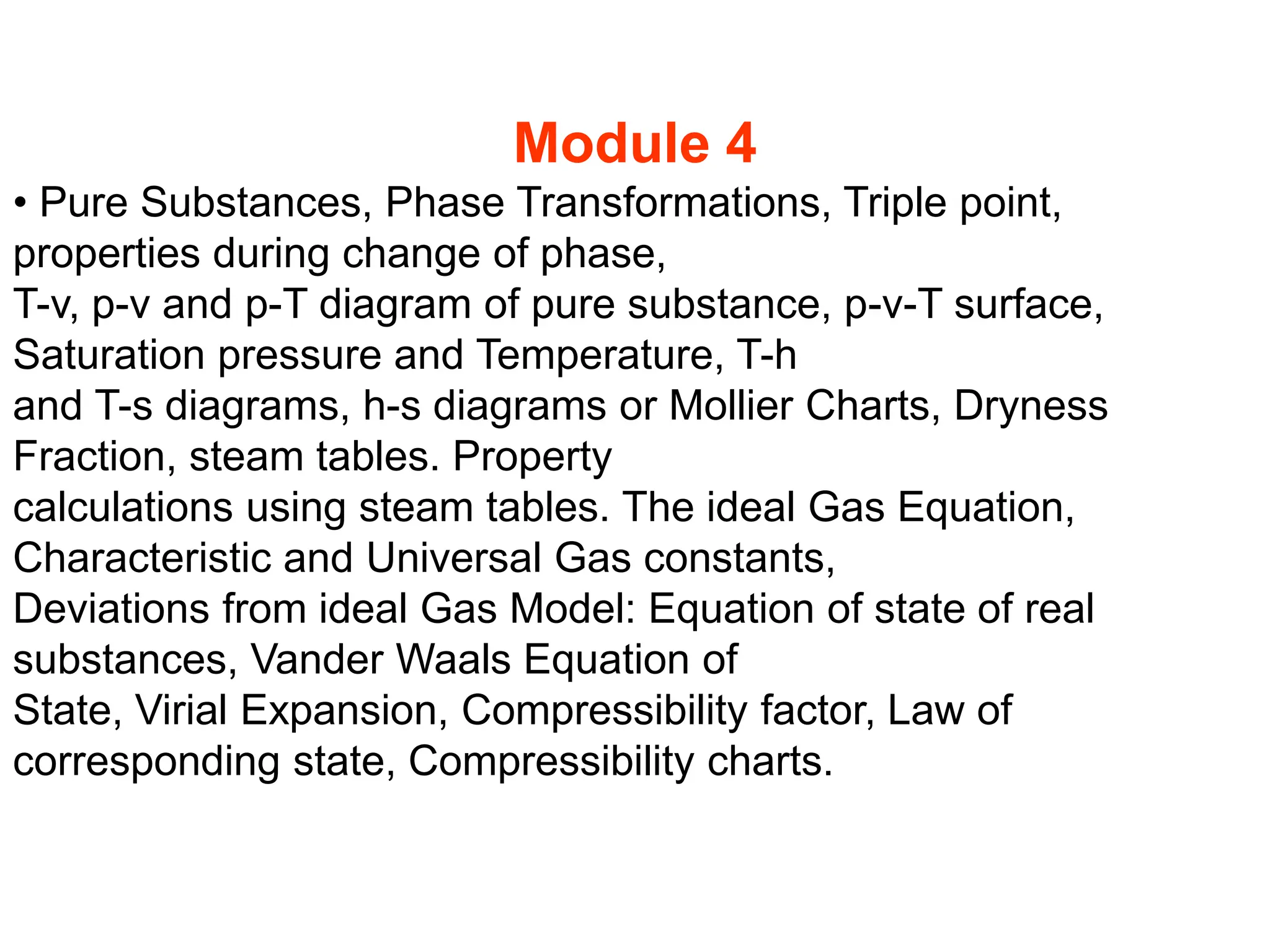 Properties of pure substances -syllabus. | PPT