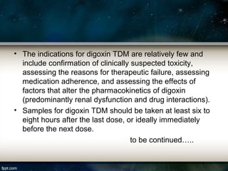 Tdm of cardiovascual drugs | PPT