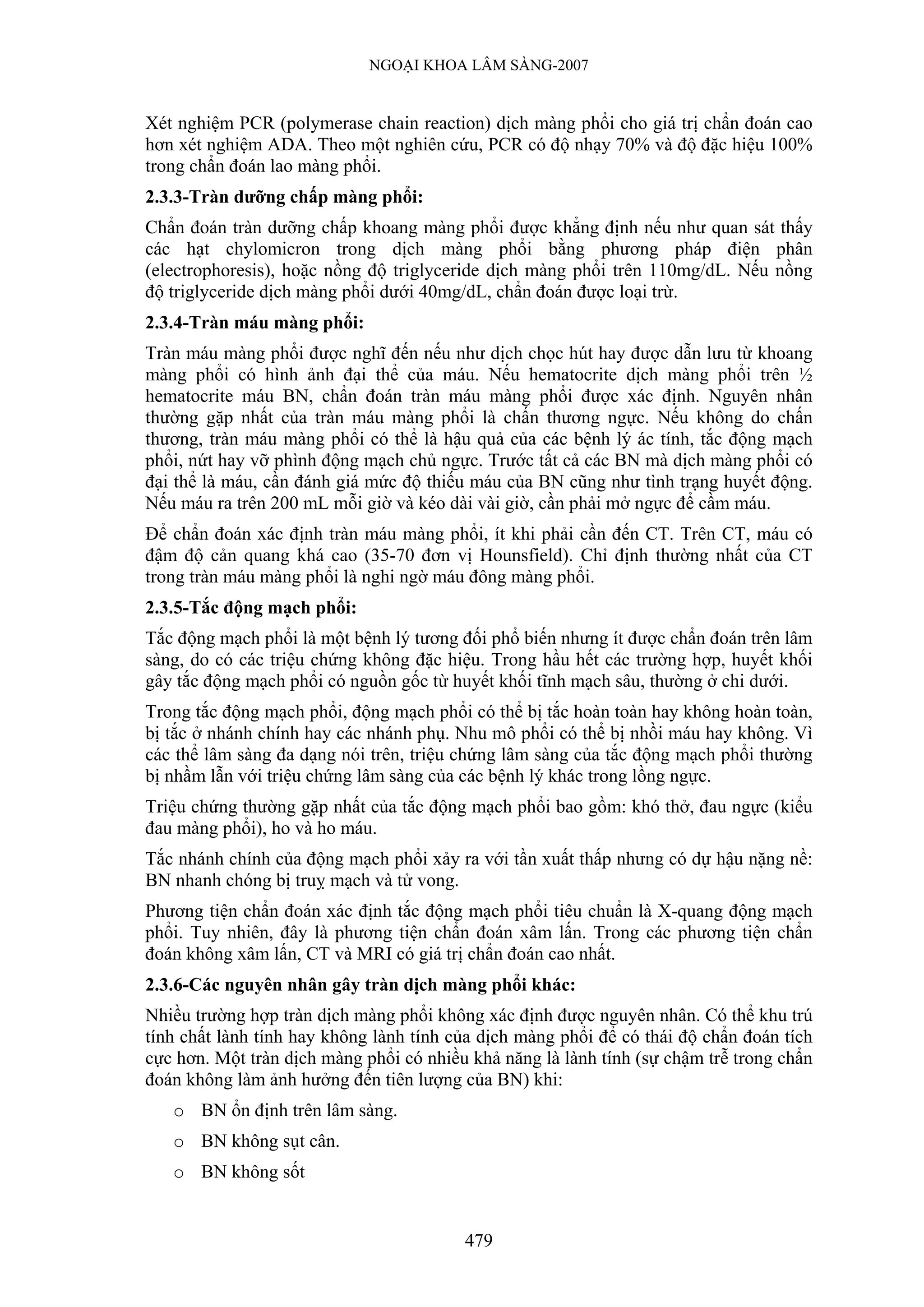 Tràn dịch màng phổi | PDF