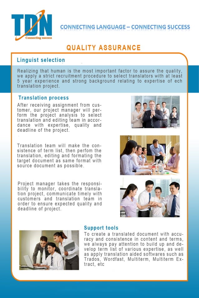 Tdn Translation Brochure English | PDF