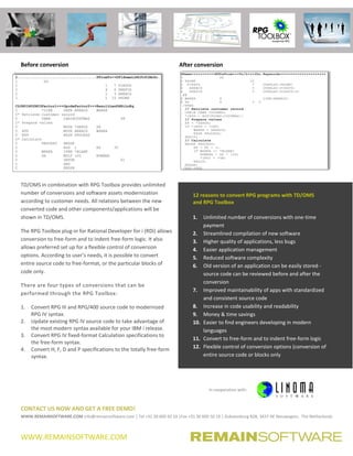 TD/OMS and RPG Toolbox | PDF