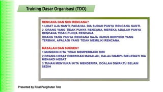 Materi Traning Dasar Organisasi (Remasis 2021) | PPTX