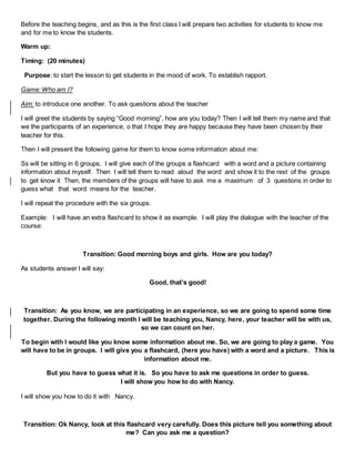 Tdp secundaria- trech-1st-llesson-plan-class-1 - 8 | DOCX