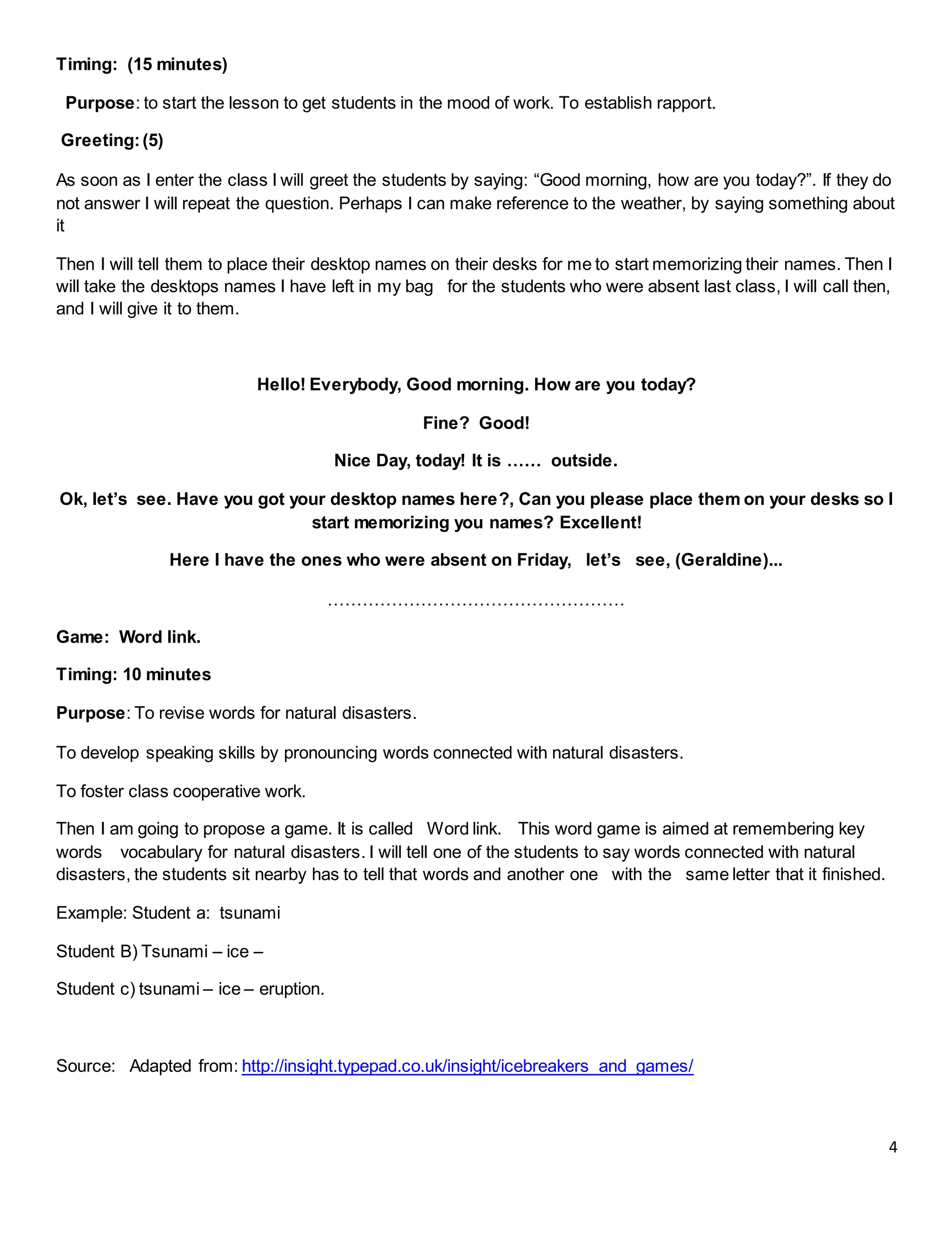 Tdp secundaria- trech-2nd-llesson-plan-class-2-8.75