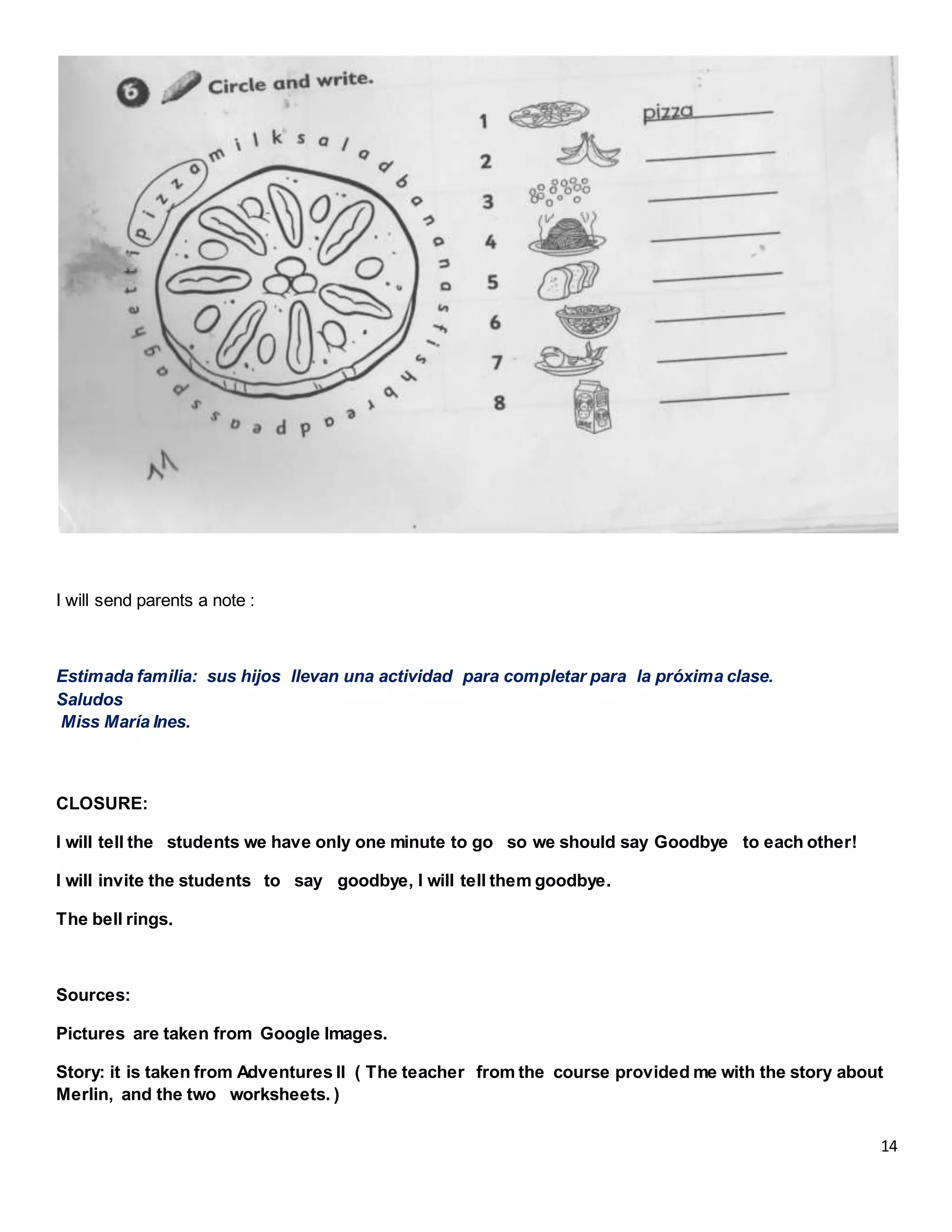 Tdp trech-2nd-llesson-plan-primaria-class-2-7.8 | PDF