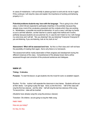 Tdp trech-6th-llesson-plan-primaria-class-6 redone-8 | DOCX | Homework ...