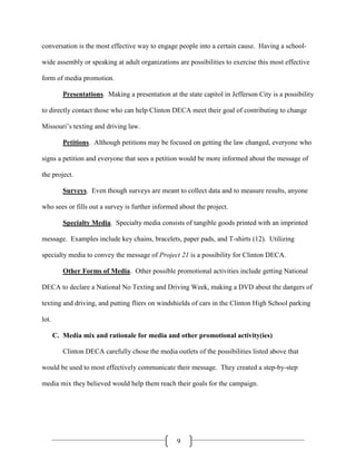 Sample Public Relations Project (PRP) | PDF