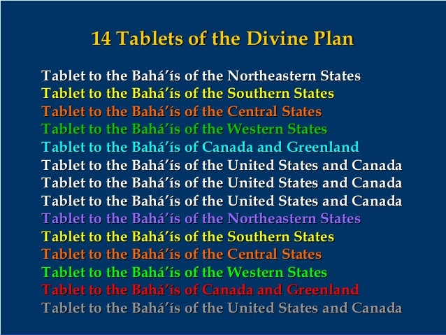 Tablets of the Divine Plan - A PowerPoint Presentation