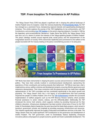 TDP From Inception To Prominence In AP Politics.pdf