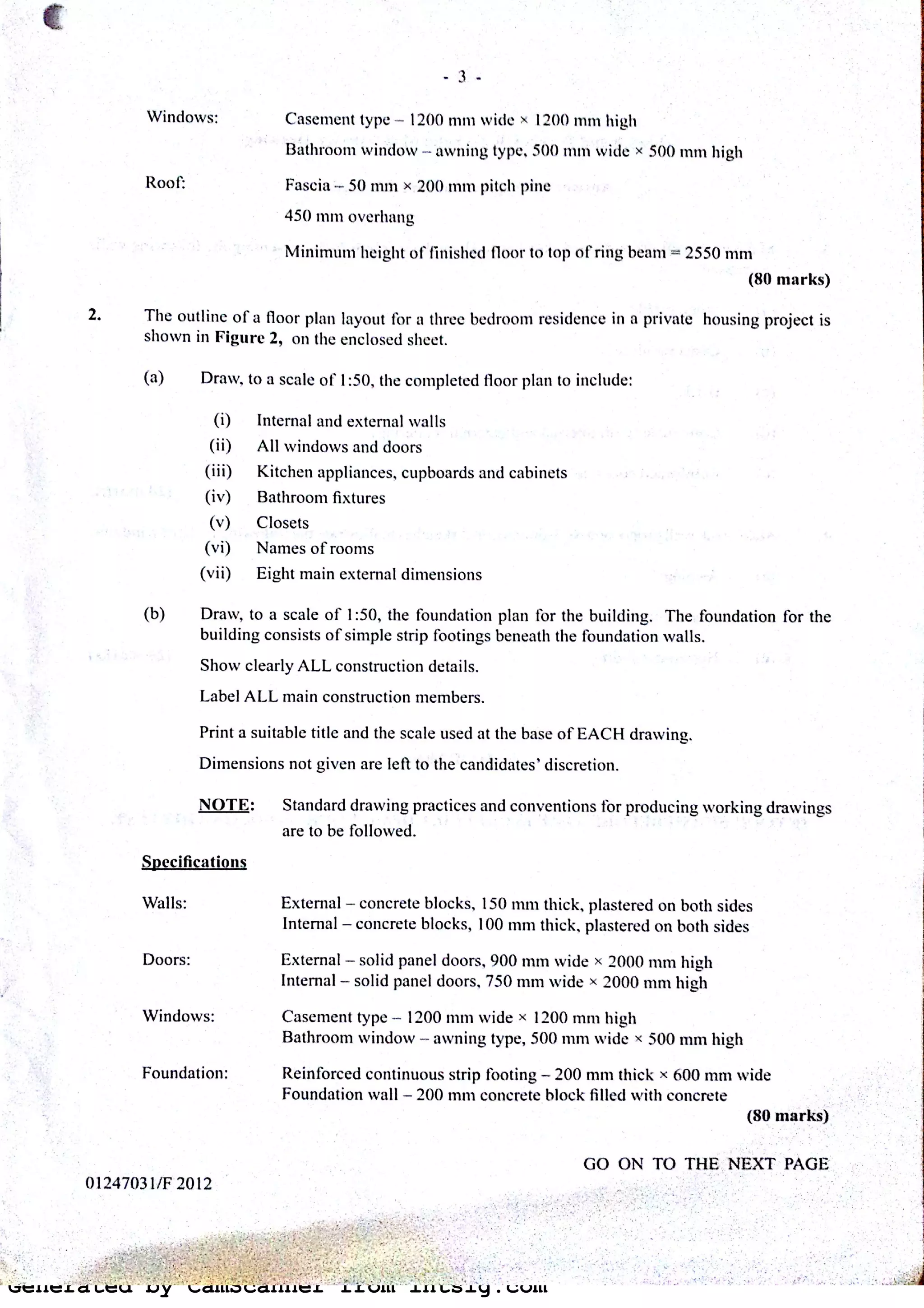 Td paper 03 cxc may 2012 | PDF