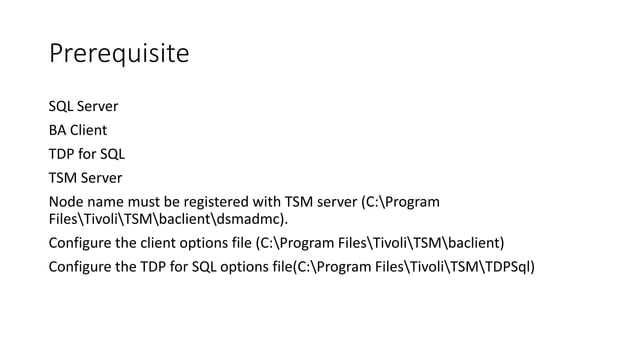 Tdpsqlc backup | PPTX | Databases | Computer Software and Applications