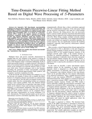 Automated Piecewise-Linear Fitting of S-Parameters step-response ...