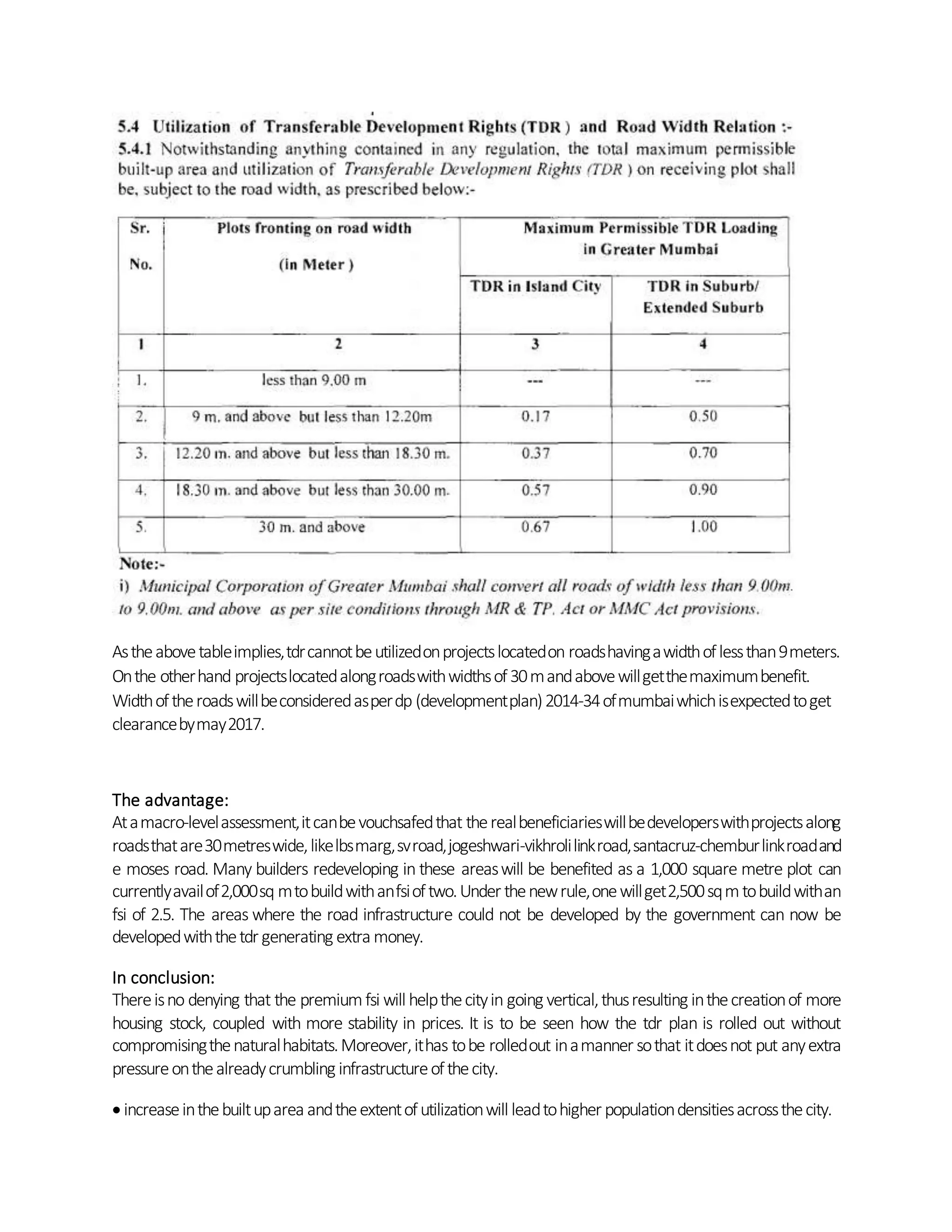 Transferable development rights - Mumbai | DOCX