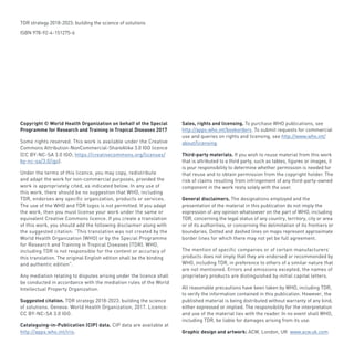 Tdr strategy 2018-2023 | PDF