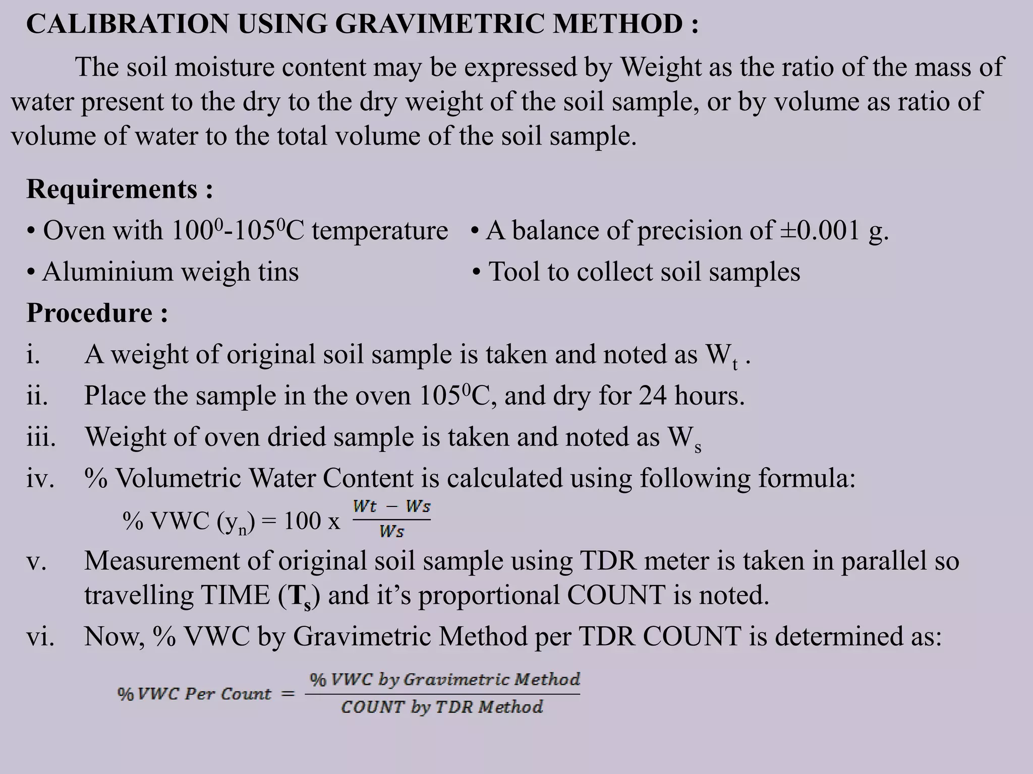 Development of low cost TDR system for soil moisture measurement | PPTX
