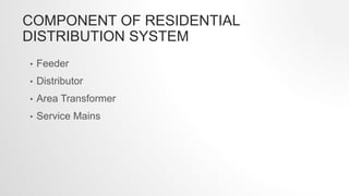 Residensial distribution system | PPT
