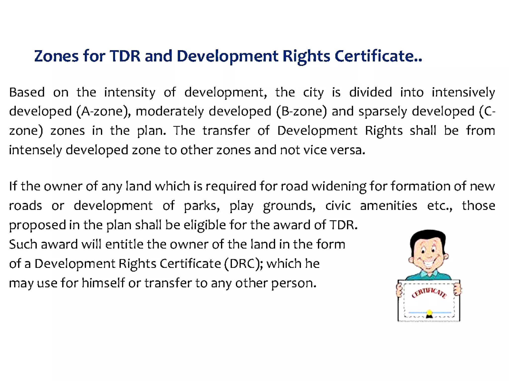 TDR - TRANSFER OF DEVELOPMENT RIGHTS | PPTX