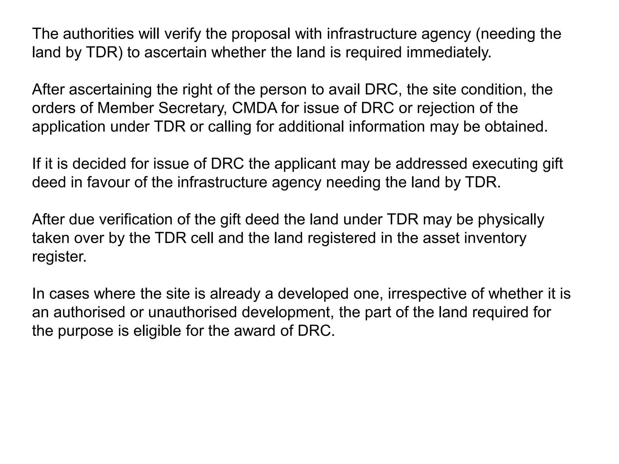 TDR - TRANSFER OF DEVELOPMENT RIGHTS | PPTX