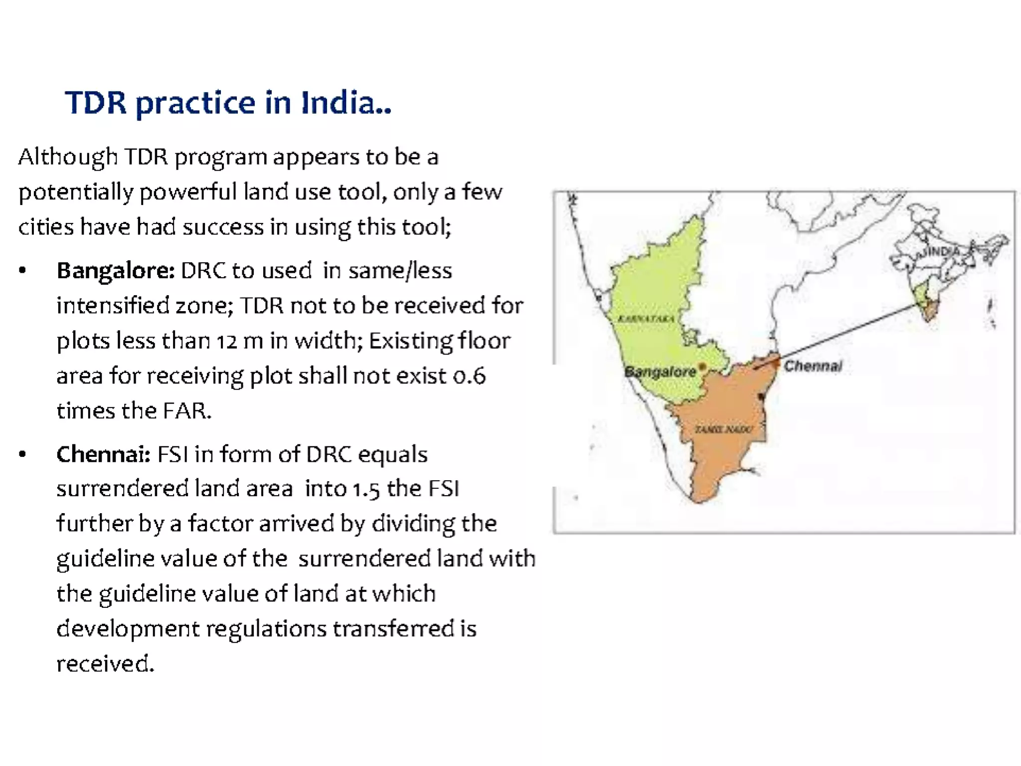 TDR - TRANSFER OF DEVELOPMENT RIGHTS | PPTX
