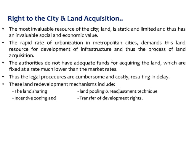 TDR - TRANSFER OF DEVELOPMENT RIGHTS | PPTX | Developmental Sites ...