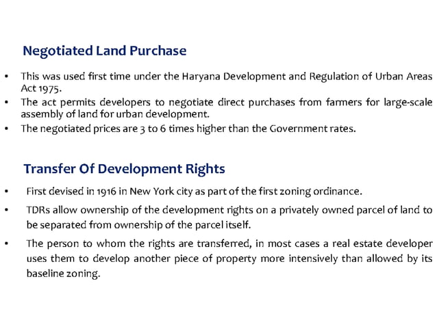 TDR - TRANSFER OF DEVELOPMENT RIGHTS | PPTX | Developmental Sites ...