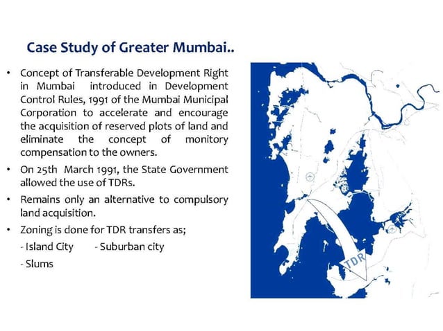 TDR - TRANSFER OF DEVELOPMENT RIGHTS | PPTX | Developmental Sites ...