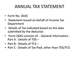Tds,Tcs, Advance Tax | PPTX