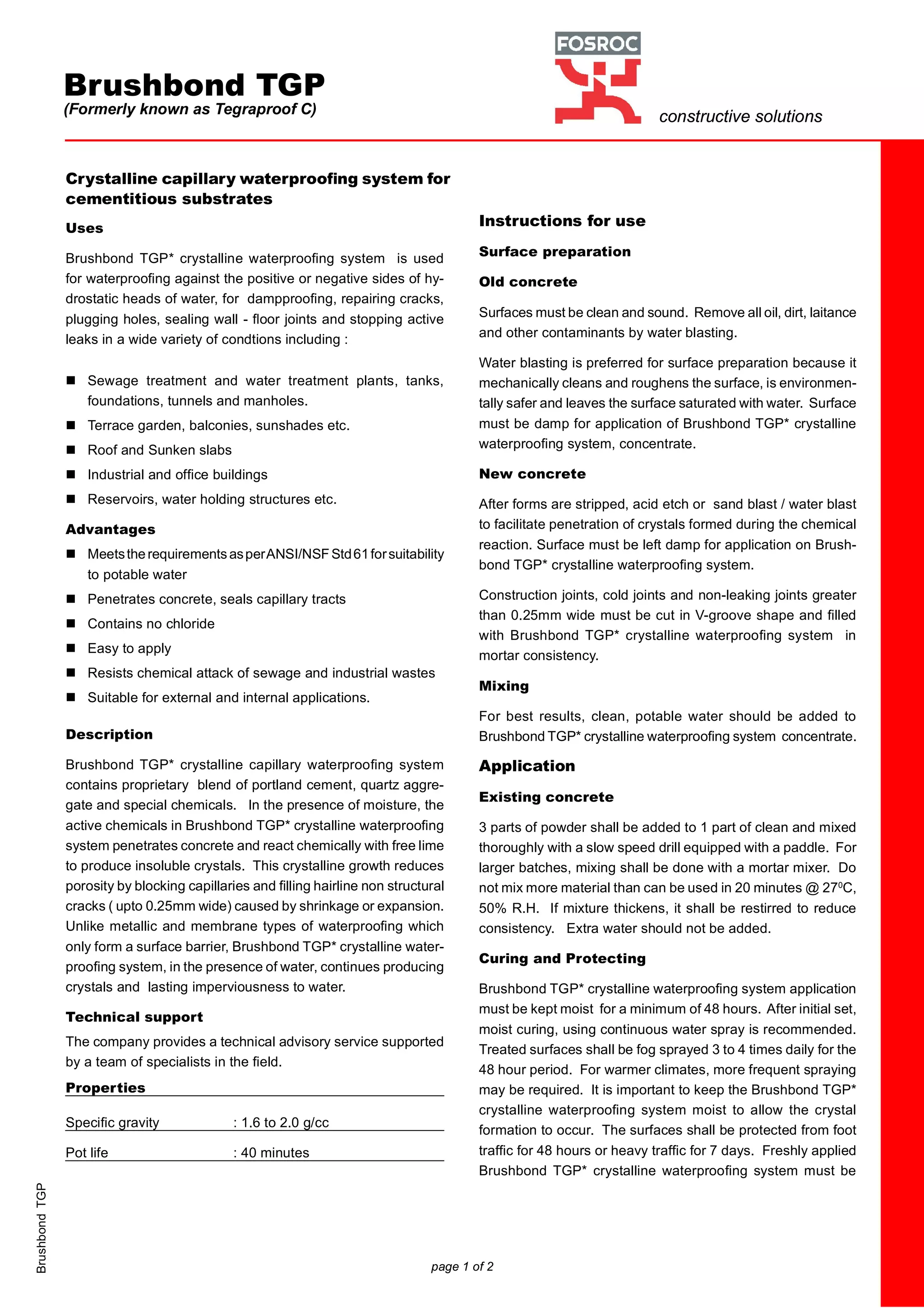 Tds brushbond-tgp-india | PDF