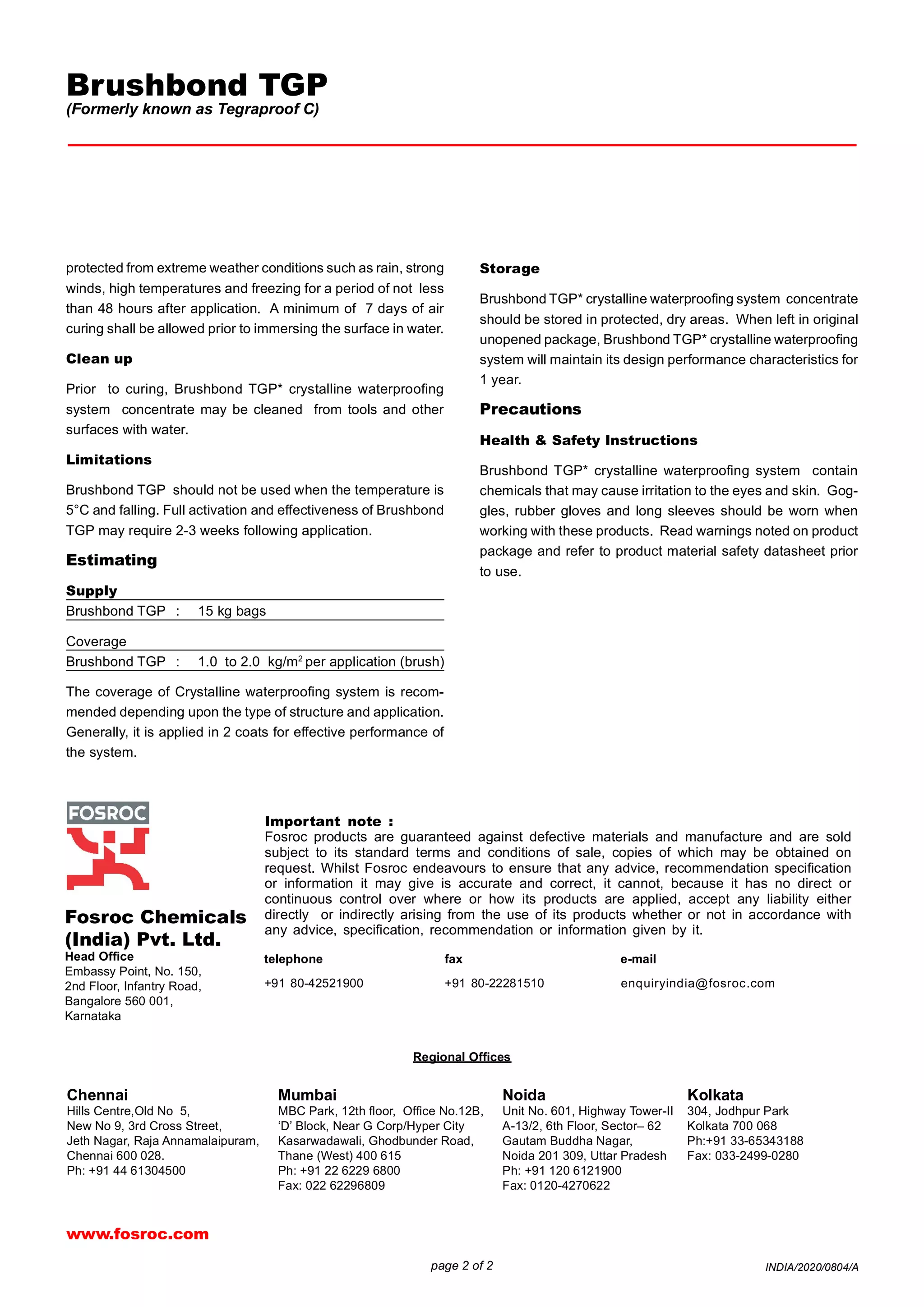 Tds brushbond-tgp-india | PDF