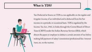 The Ultimate Guide to TDS: Rules and Certificate Explained | PDF ...