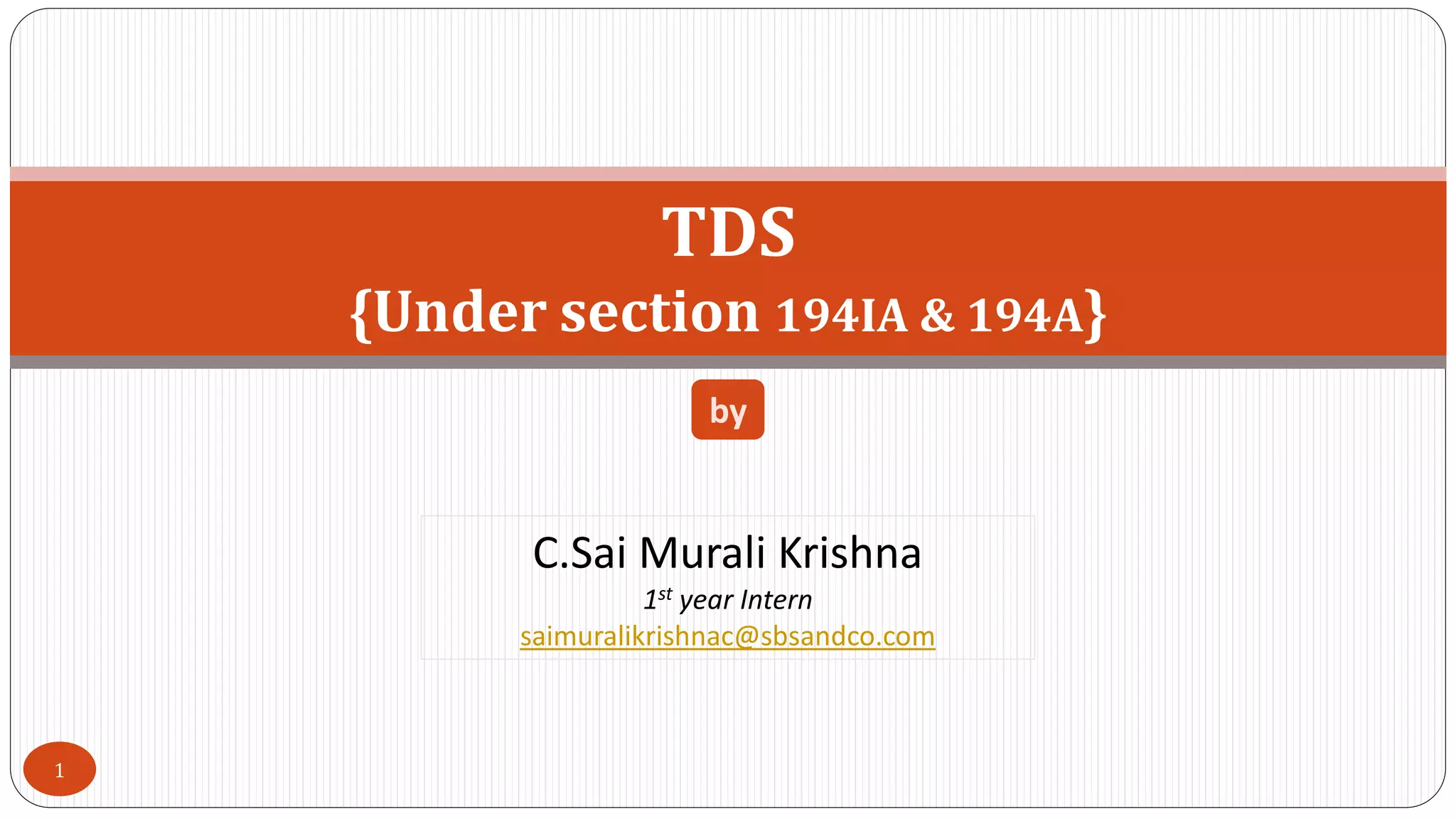 TDS Under section 194IA & 194A | PDF