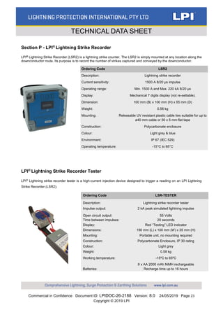 Catalog kim thu sét Stormaster | PDF