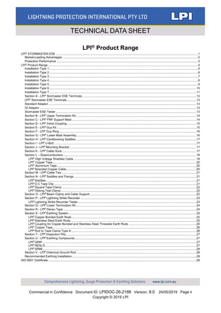 Catalog kim thu sét Stormaster | PDF