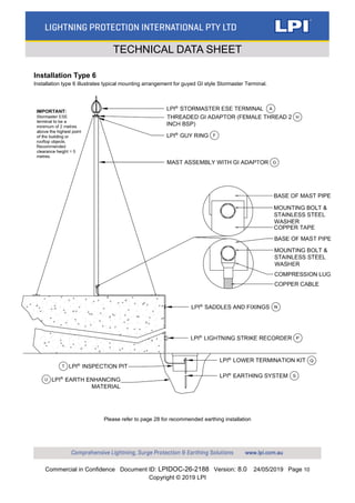 Hướng dẫn lắp đặt kim thu sét Stormaster ESE | PDF