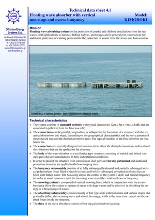 Floating Wave Absorbers of Intense Floatation | PDF | Science