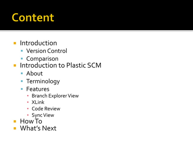Version Control using Plastic (SCM) by Tonny | PPT
