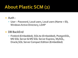 Version Control using Plastic (SCM) by Tonny | PDF