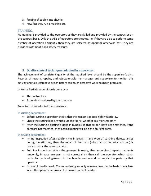 Training & Development of Supervisors