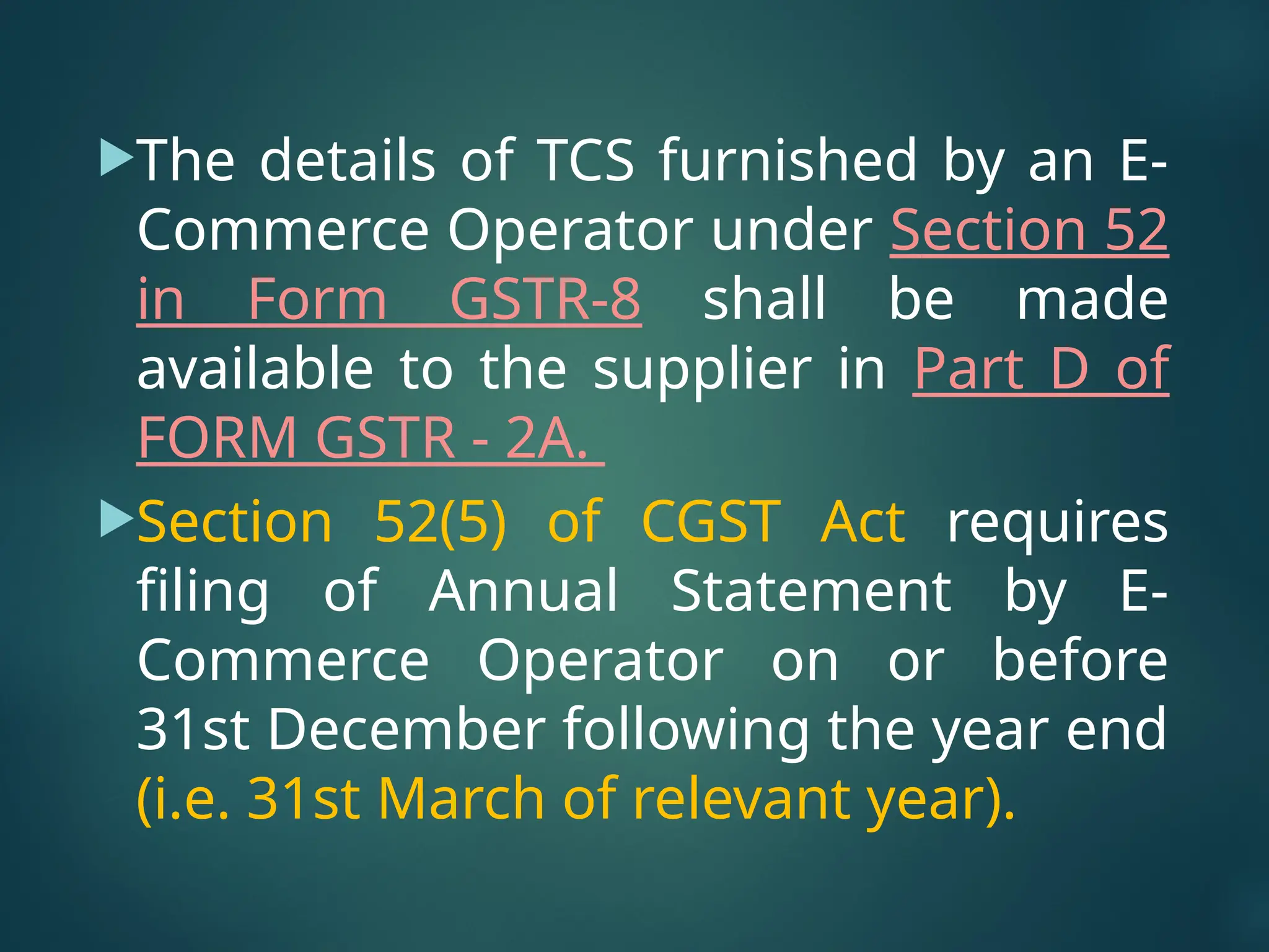 TDS and TCS in GST.pptx................. | PPTX