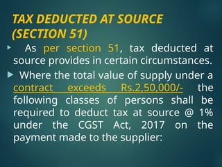 TDS and TCS in GST.pptx................. | PPTX