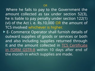 TDS and TCS in GST.pptx................. | PPTX