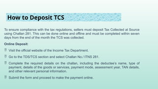 TDS and TCS of Income Tax Act.pptx in briefly | PPTX