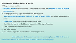 TDS and TCS of Income Tax Act.pptx in briefly | PPTX