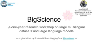 Tds — big science dec 2021 | PPT