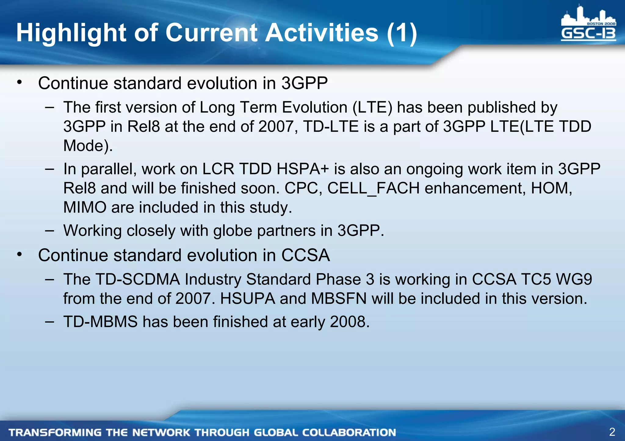 Td Scdma Evolution | PPT | Smartphones | Consumer Electronics