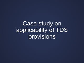 TDS compliance reporting in new tax audit report (3CD) | PDF