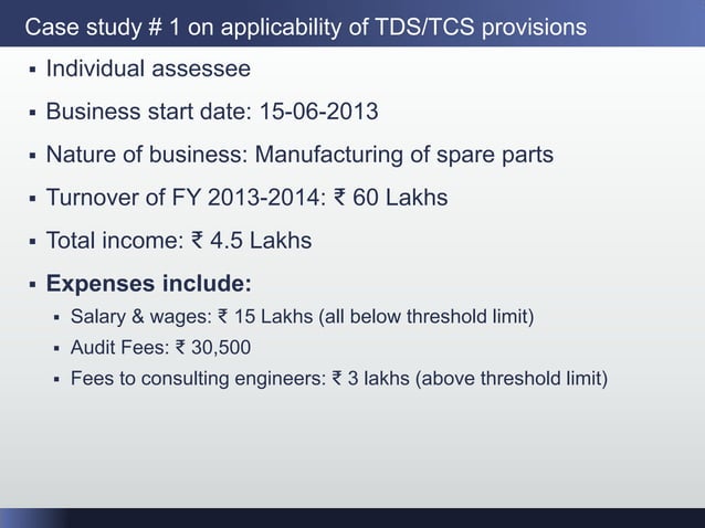 TDS compliance reporting in new tax audit report (3CD) | PDF | Business ...